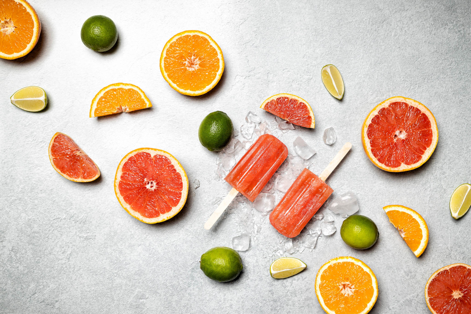 Picolé de frutas cítricas com mel · Alice in Gastronomyland